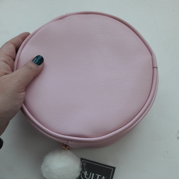 Ulta Beauty | Bags | Round Pink Ulta Beauty Makeup Bag | Poshmark